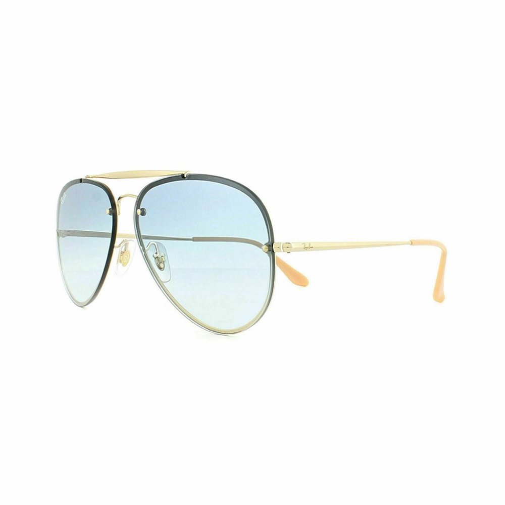 Ray-Ban Aviator Style Light Blue Gradient Lens. - Gem